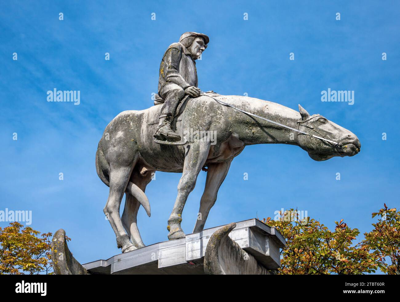 Bodenseereiter brunnen in uberlingen on lake constance hi-res stock ...