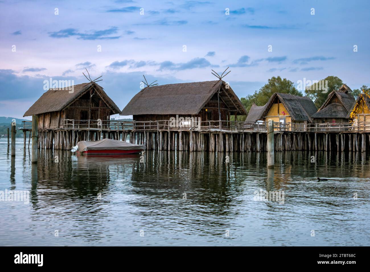 Pile-dwelling village in Unteruhldingen, Uhldingen-Mühlhofen on Lake ...