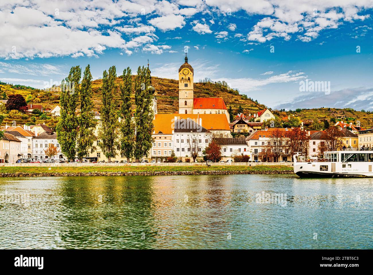 Austria, Lower Austria, Wachau, Stein an der Donau, Frauenberg church ...