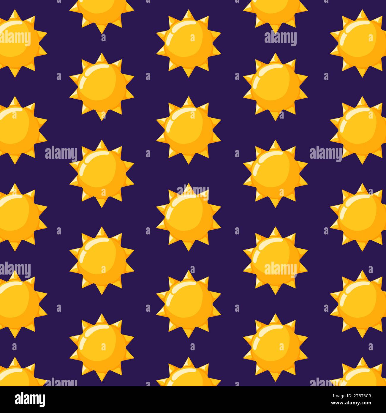 Sun seamless pattern in cartoon style. Background for bed linen ...