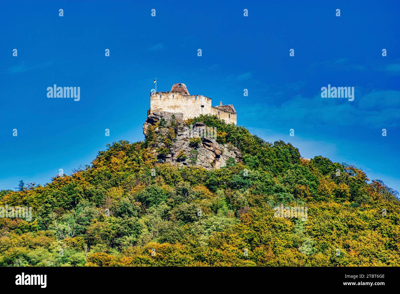 Austria, Lower Austria, Wachau, Aggstein castle ruins Stock Photo - Alamy