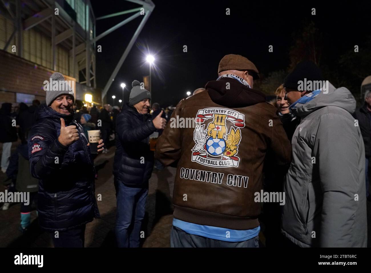 Coventry City fans outside the ground before the Sky Bet Championship ...