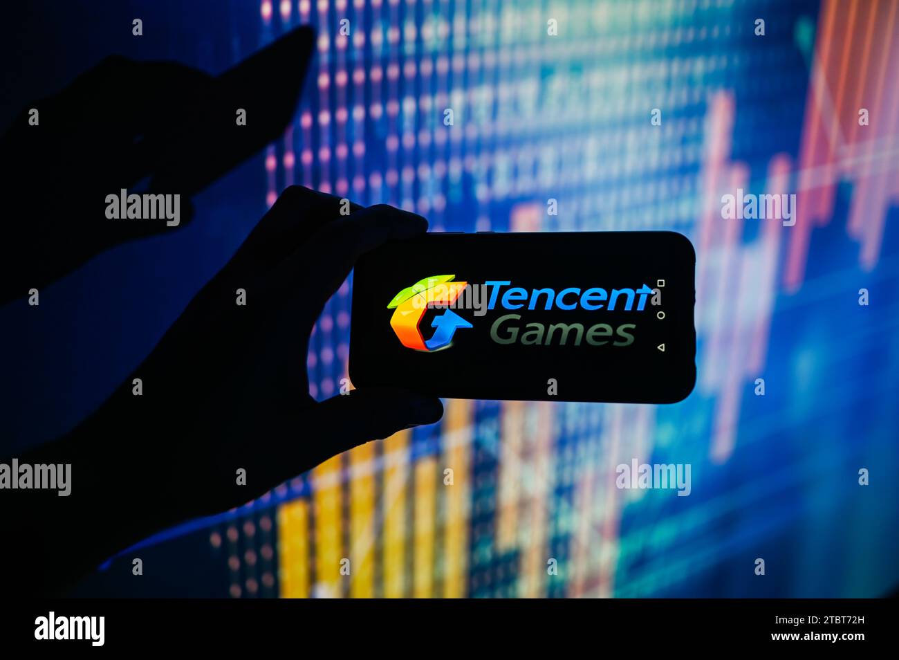 In This Photo Illustration A Tencent Games Logo Is Displayed On A