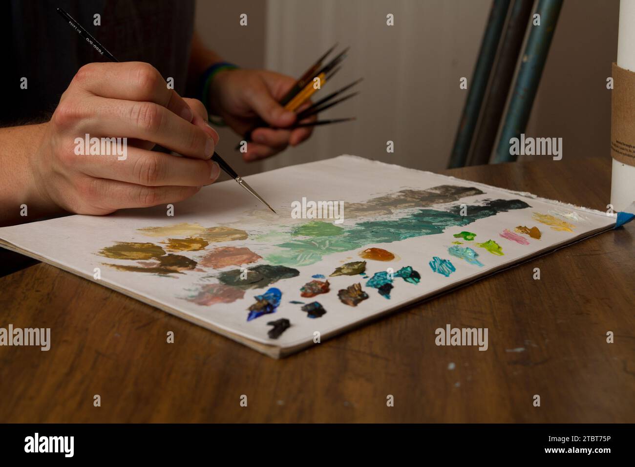 Artists hands hi-res stock photography and images - Alamy