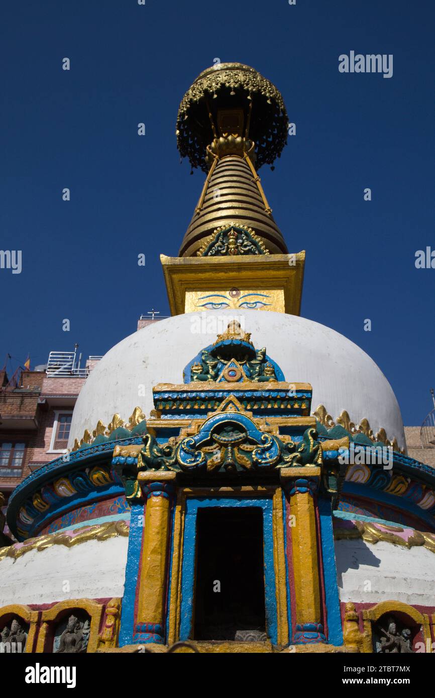Nepal, Patan, Uku Bahal, buddhist stupa Stock Photo - Alamy