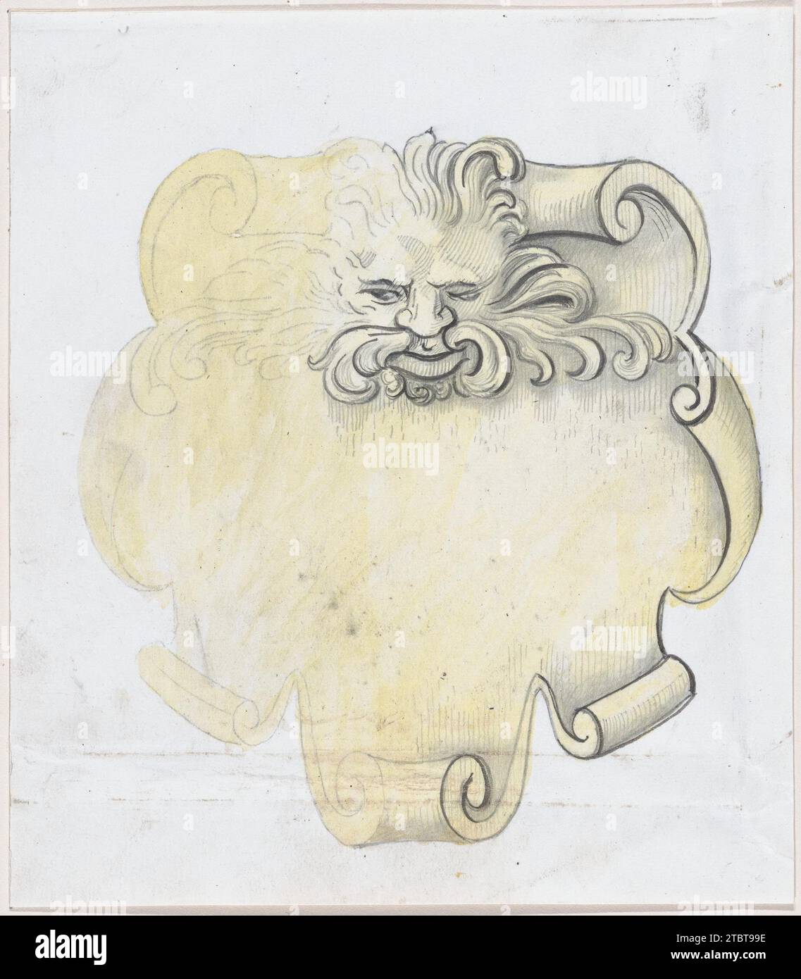 Study for a bronze name plate for Edward D. Adams 1921 by Alphonse ...