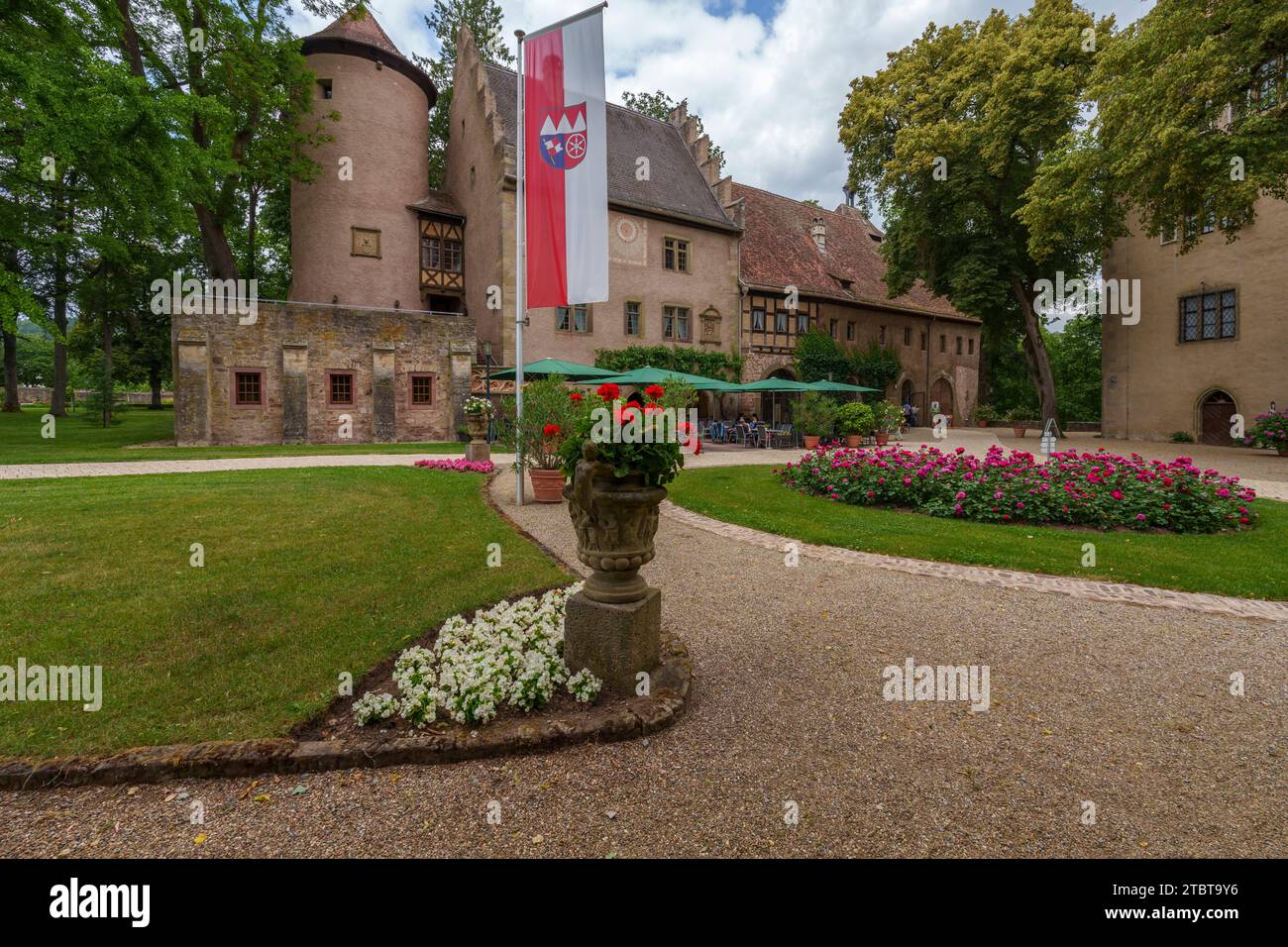 Aschach Castle in the municipality of Aschach, a district of Bad ...