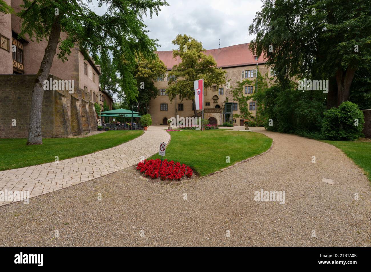 Aschach Castle in the municipality of Aschach, a district of Bad ...