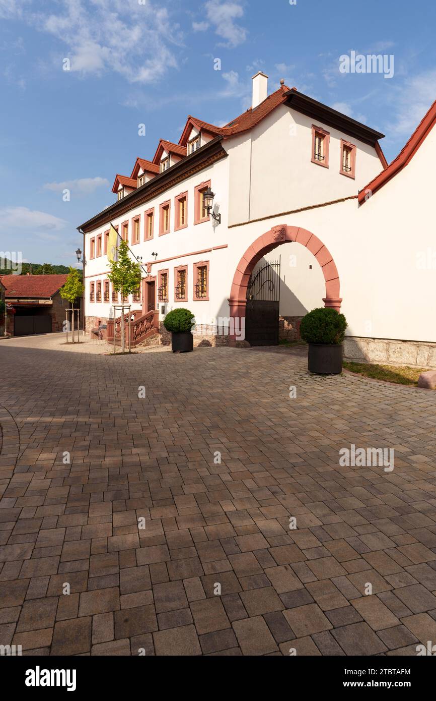 Historic town center of sachsenheim in the werntal hi-res stock ...