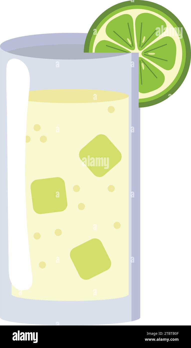 caipirinha cocktail glass vector isolated Stock Vector Image & Art - Alamy