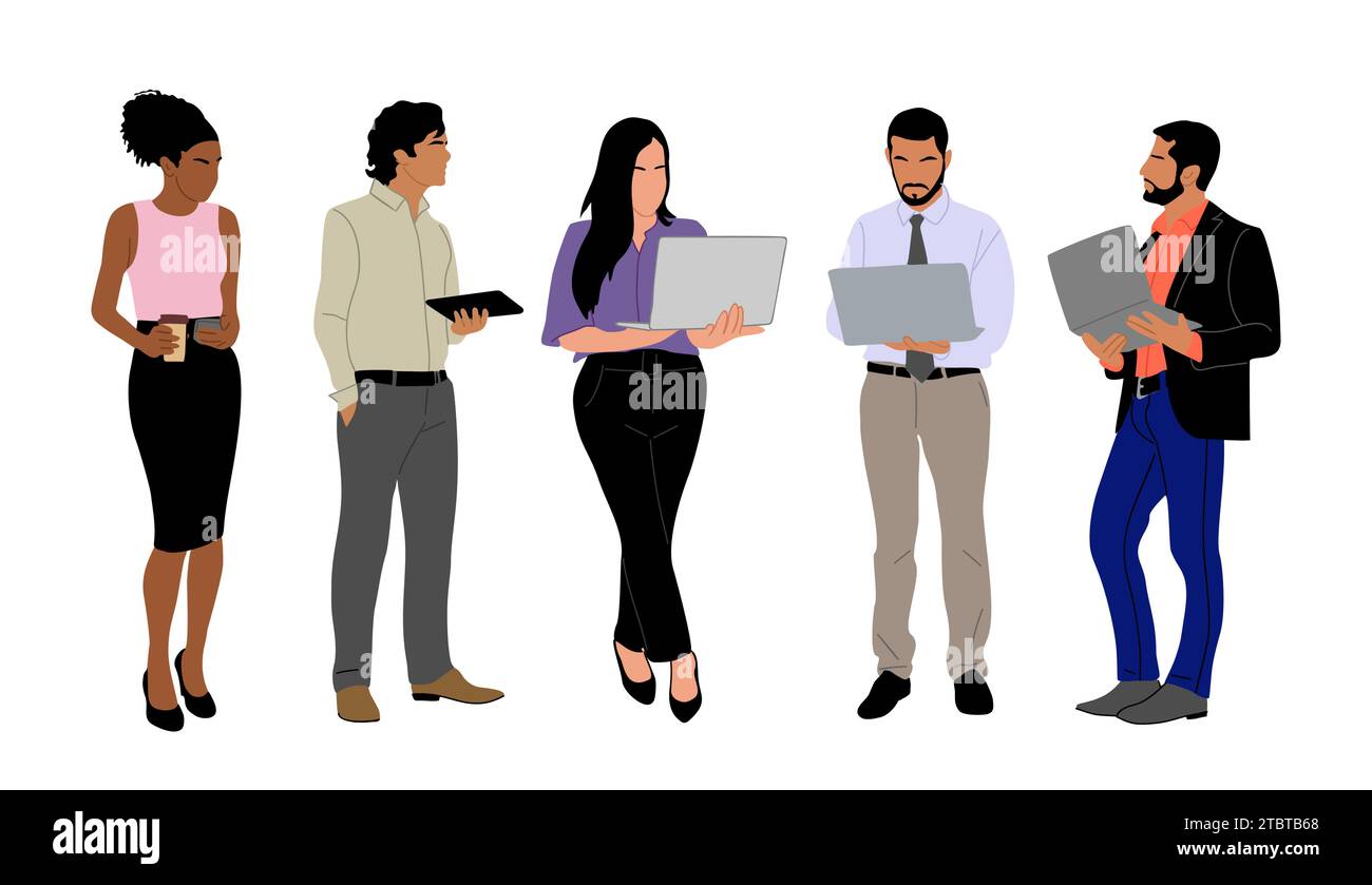 Women outfits at office work Stock Vector Images - Alamy