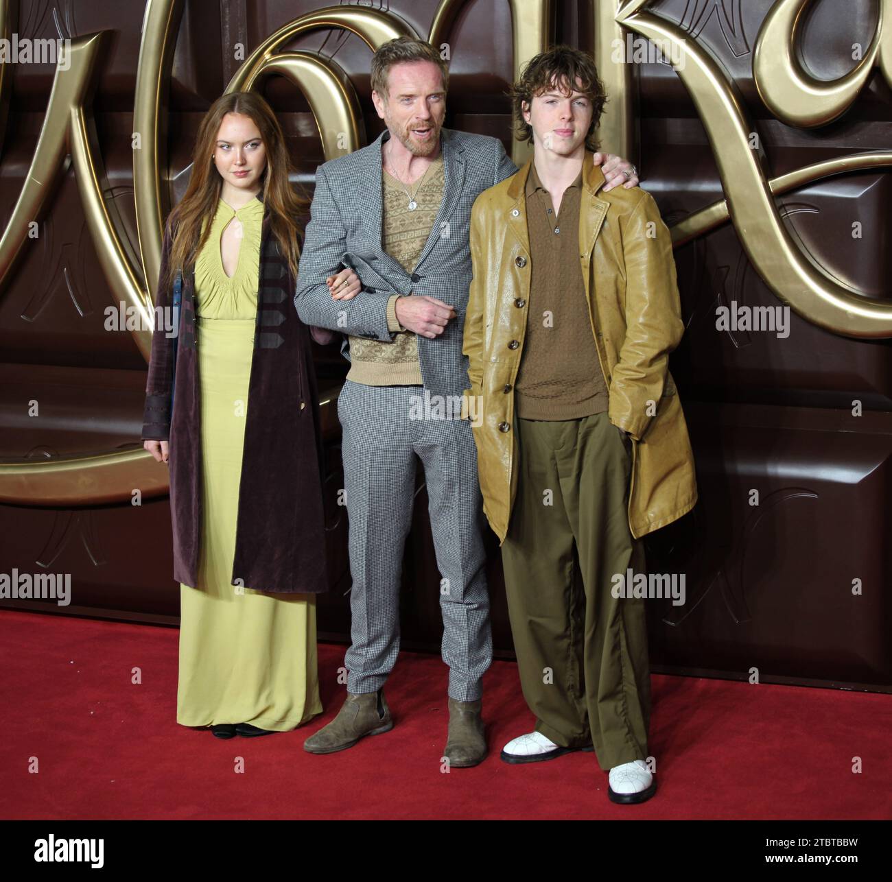 London, UK. Manon McCrory-Lewis, Damian Lewis and Gulliver McCrory ...