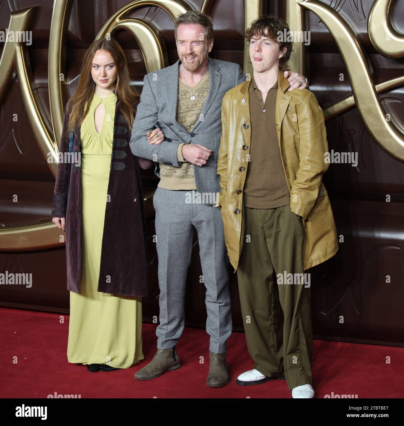 London, UK. Manon McCrory-Lewis, Damian Lewis and Gulliver McCrory ...
