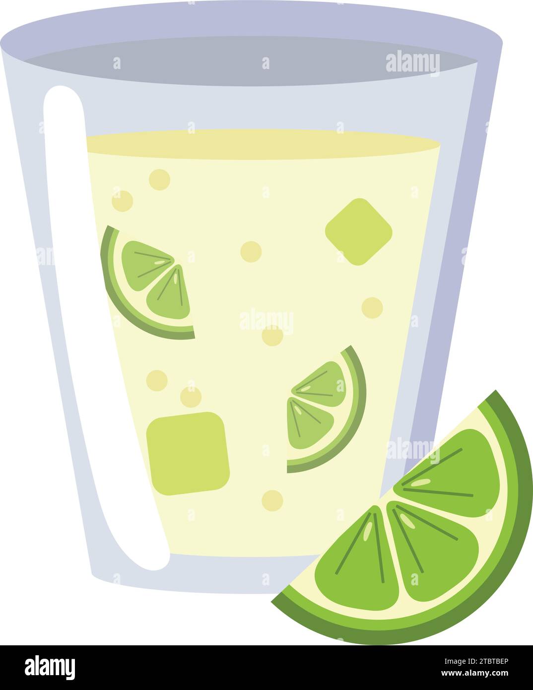 caipirinha cocktail glass design vector isolated Stock Vector Image ...