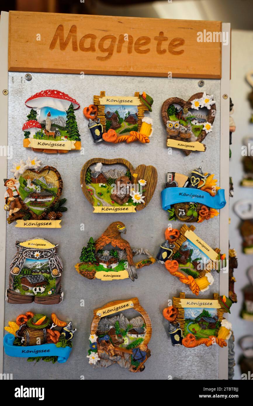 Germany, Bavaria, Upper Bavaria, Berchtesgaden, Königssee, souvenir ...