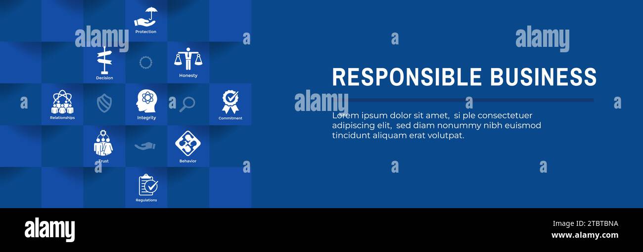 Social responsibility solid icon set hi-res stock photography and ...