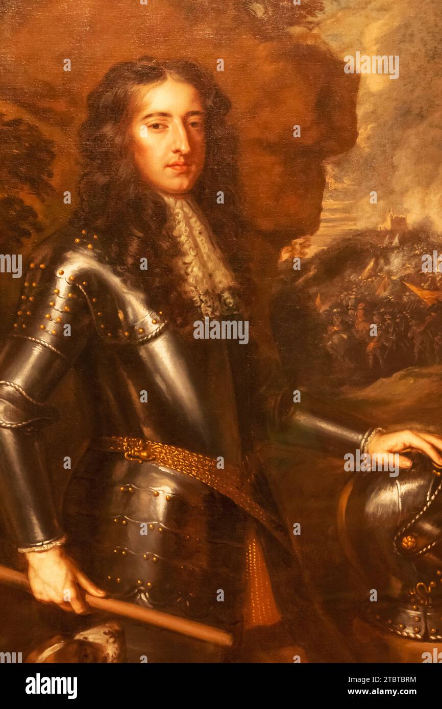 England, London, Portrait of King William III (1650-1702) by the studio ...