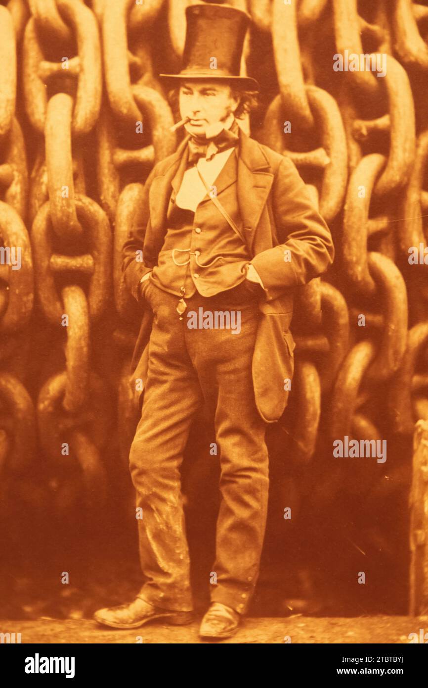 England, London, Photograph of Isambard Kingdom Brunel (1806-59) by ...