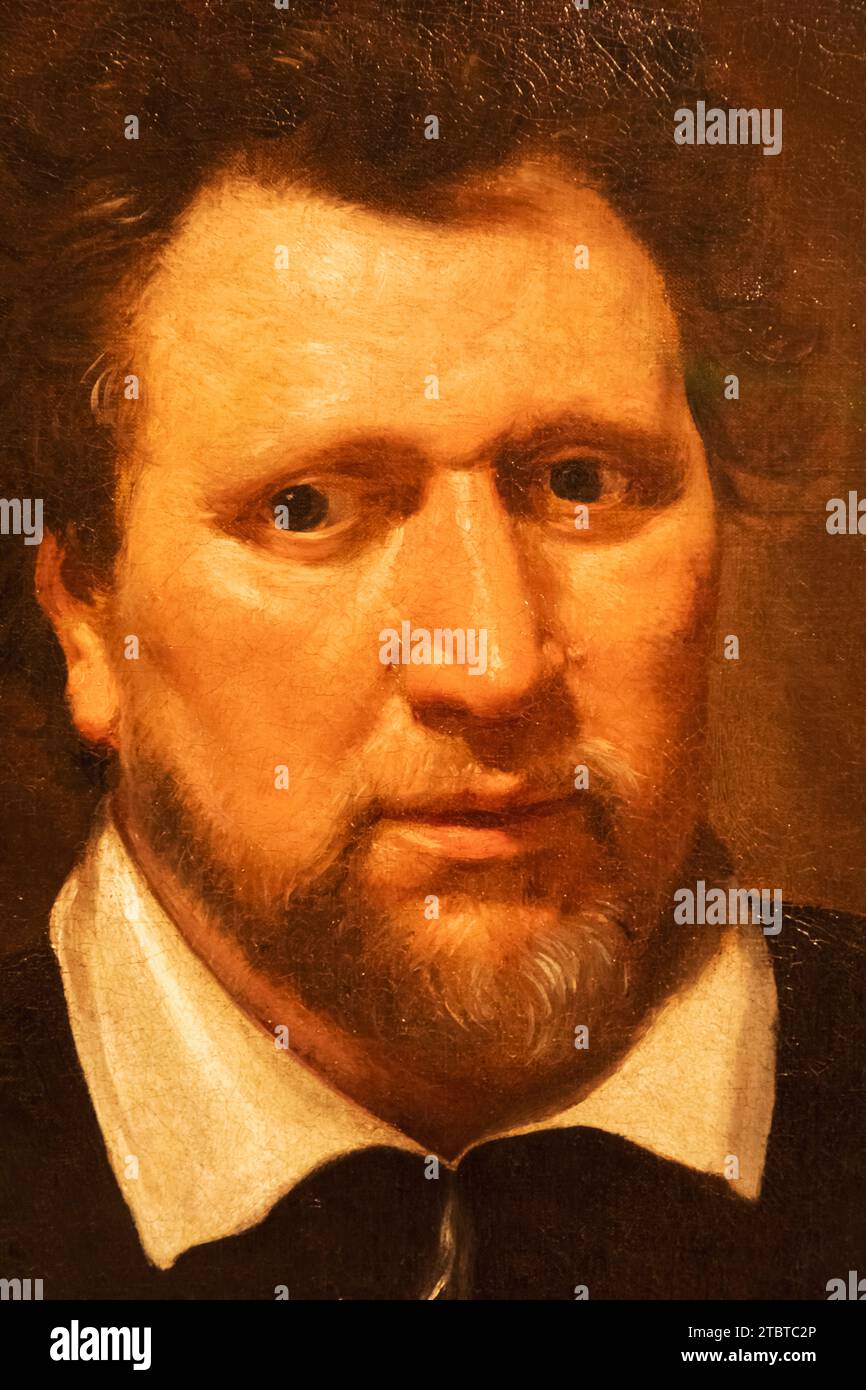 England, London, Portrait of Ben Jonson (1572-1637) by Abraham van ...