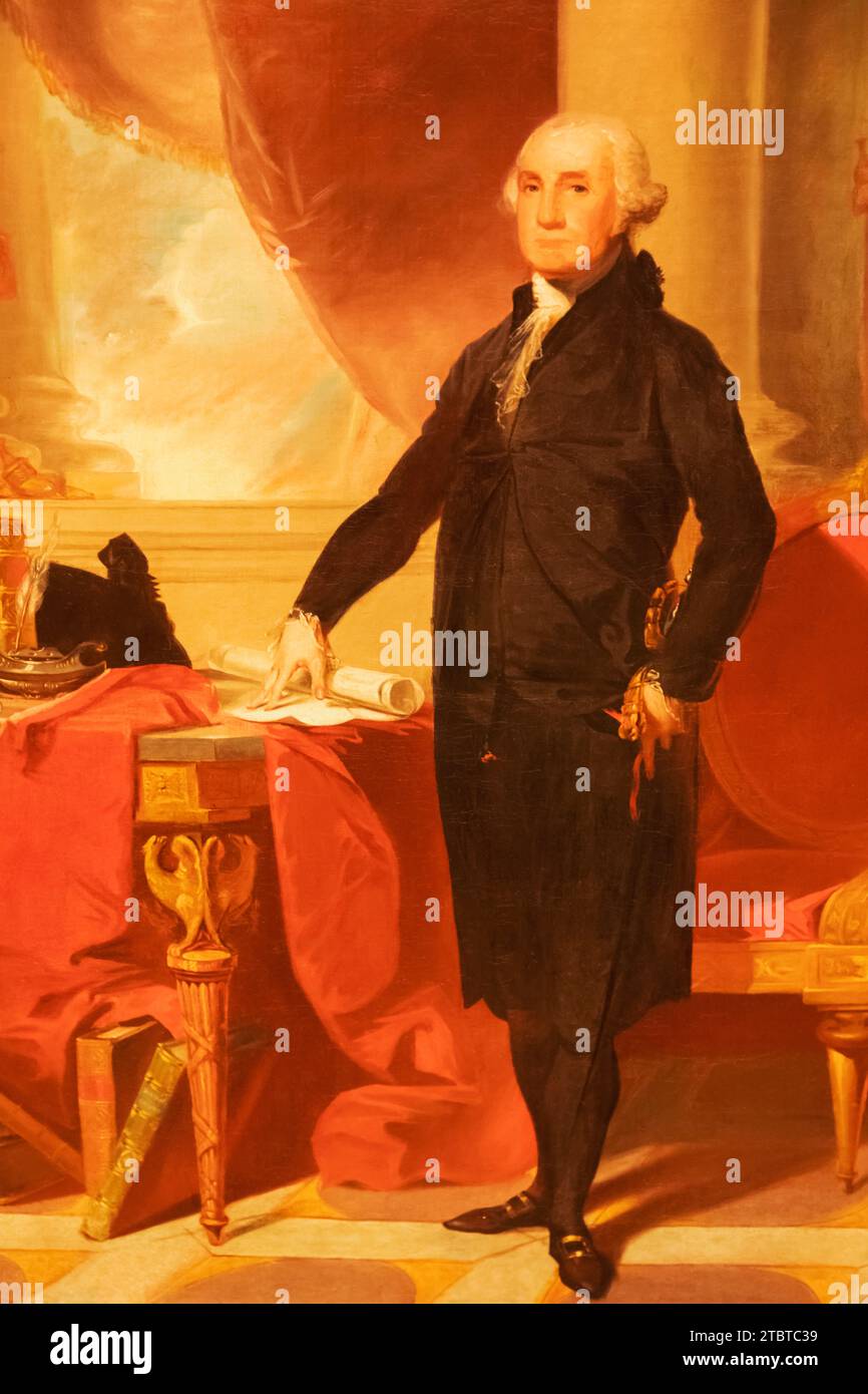 Portrait of George Washington (1732-99) by Gilbert Stuart dated 1797 ...