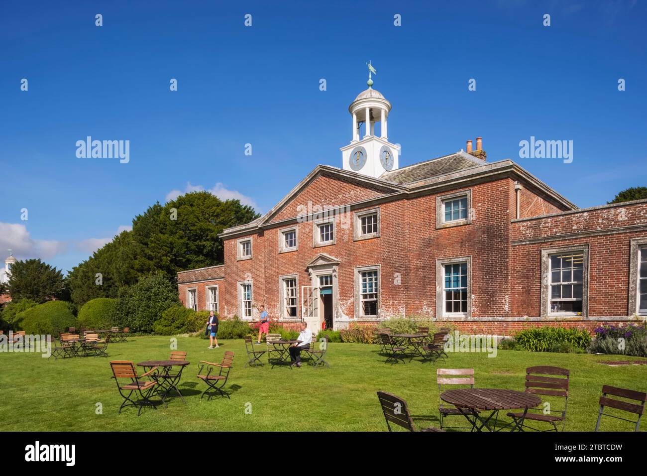 England, West Sussex, Harting, Uppark House, Exterior View of the Cafe ...