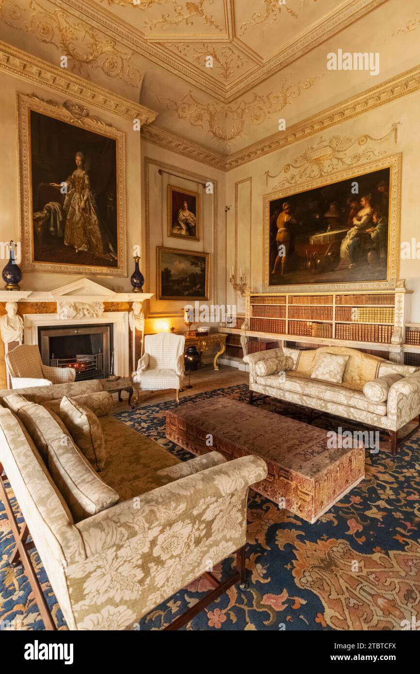 England, West Sussex, Harting, Uppark House, interior view of The ...
