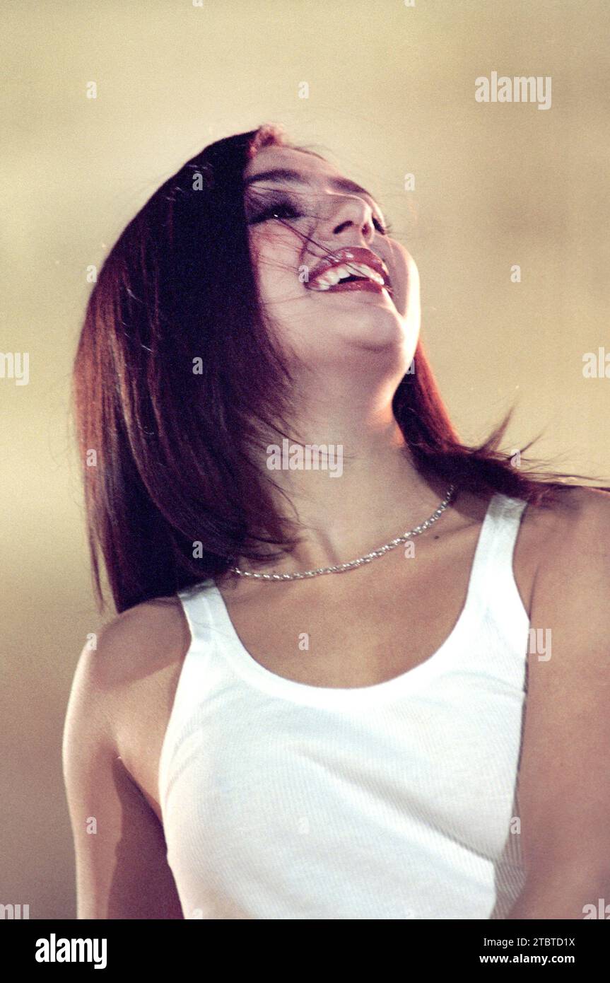 Napoli Italy 1997-08-30: Ambra Angiolini, Italian singer, presenter and ...