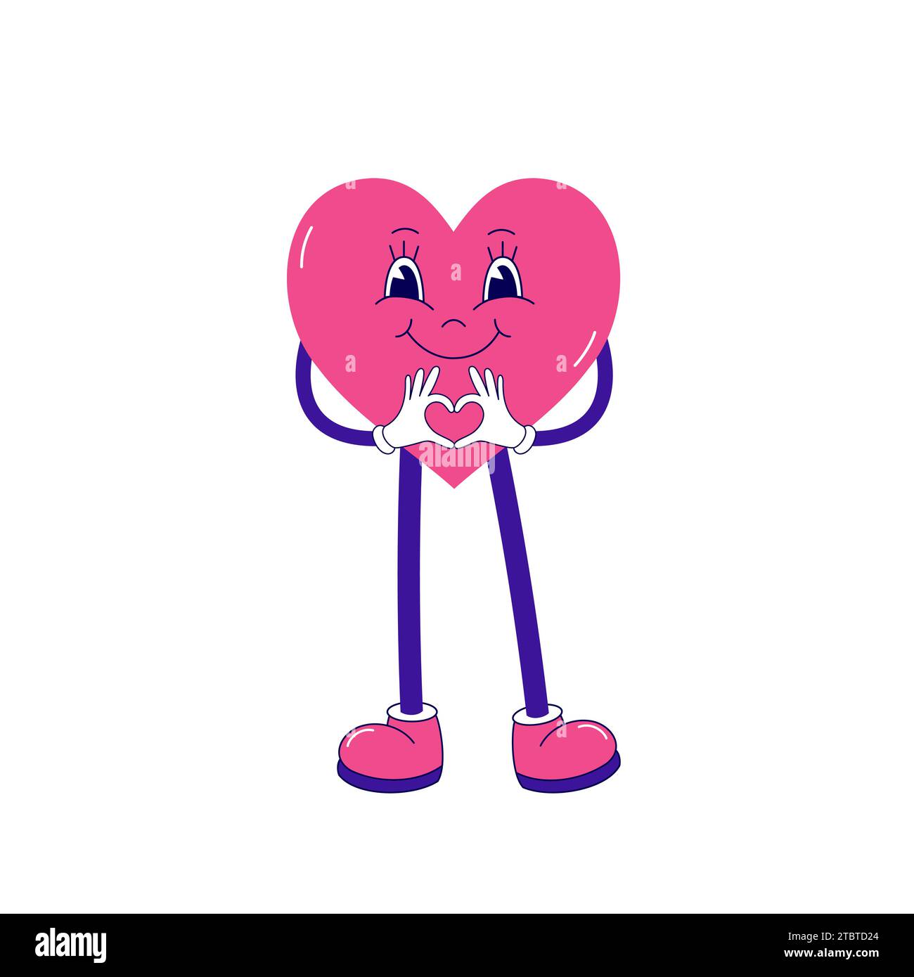 Cartoon heart in simple cute style Stock Vector Image & Art - Alamy