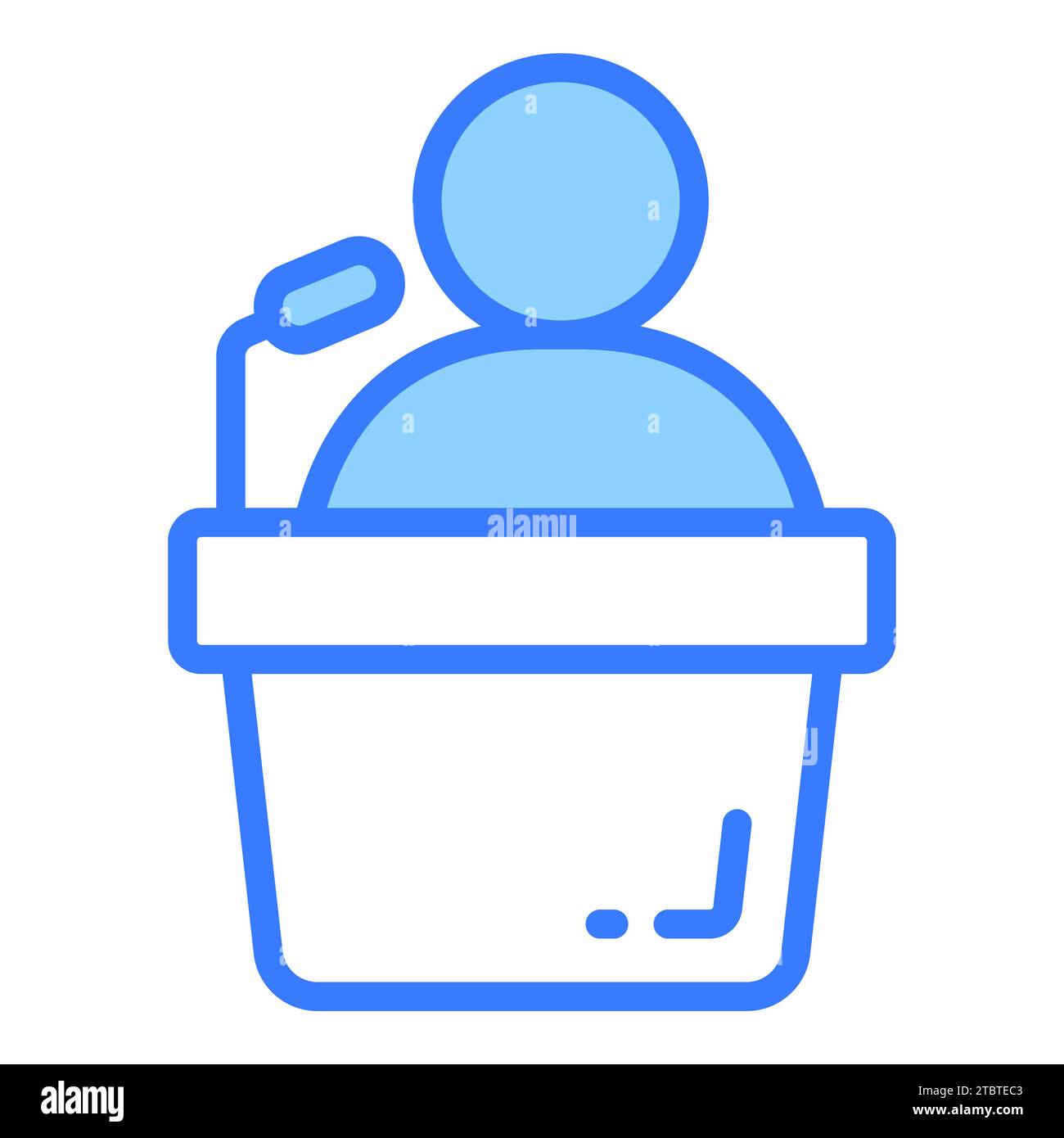 lecture vector line icon, school and education icon Stock Vector Image ...