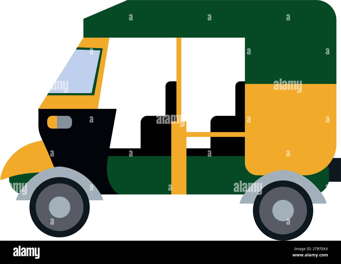 rickshaw car colorful design vector isolated Stock Vector Image & Art ...