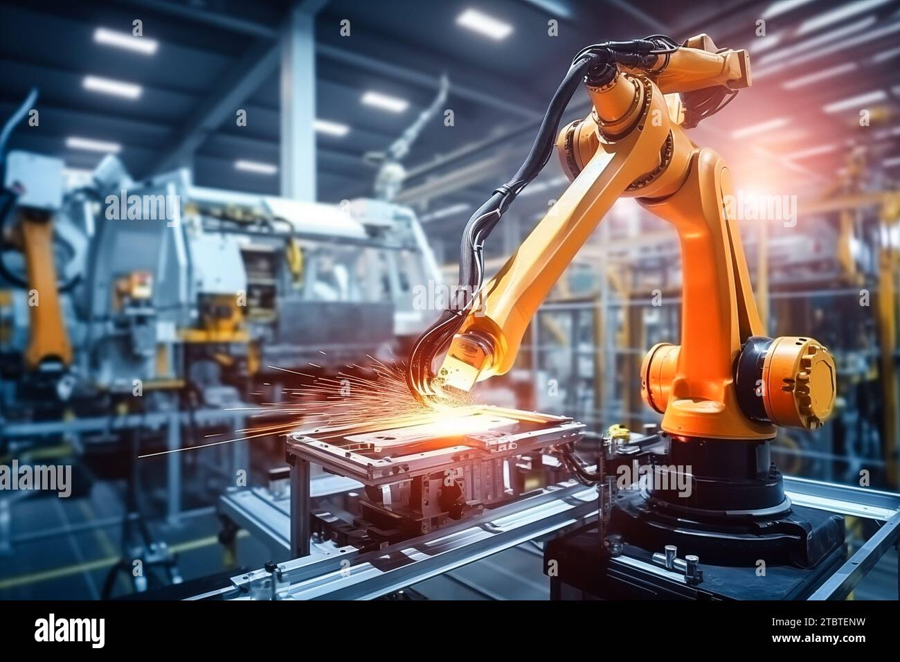 Precision engineering, manipulating a piece of material as it passes ...