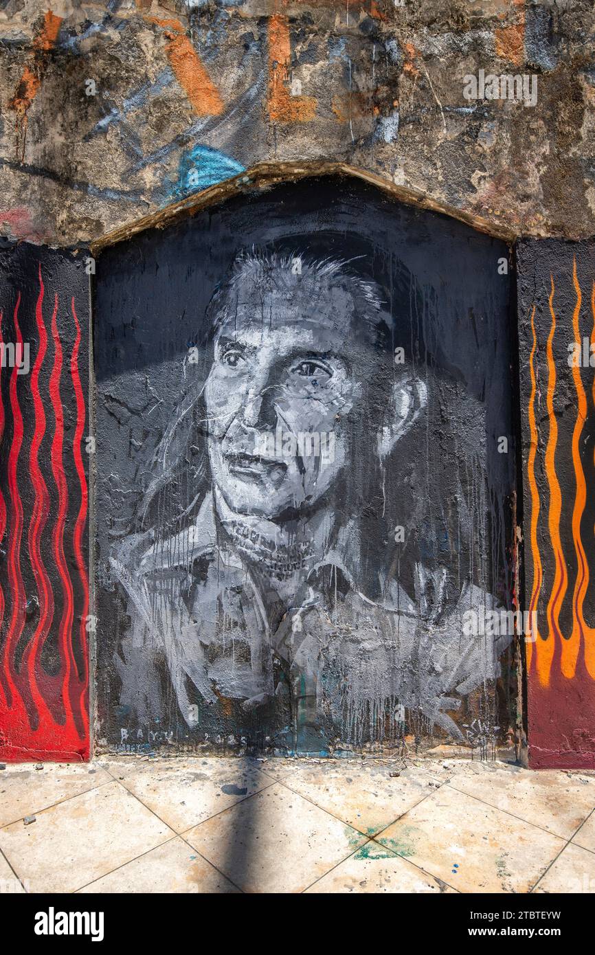 Graffiti on the grounds of Taman Festival Bali, Padang Galak, a lost ...