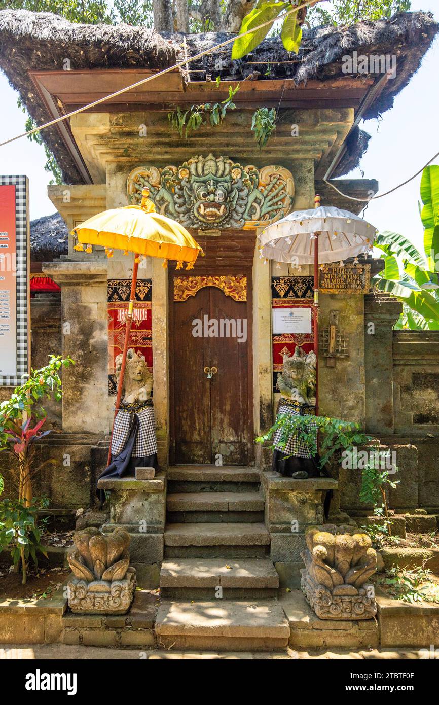 An abandoned temple and site in Bali, Indonesia, a former water and ...