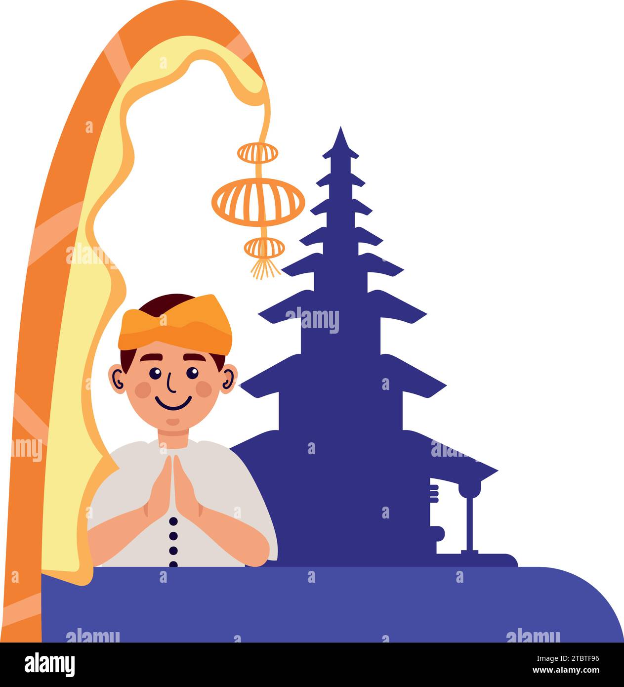 nyepi celebration illustration vector isolated Stock Vector Image & Art ...