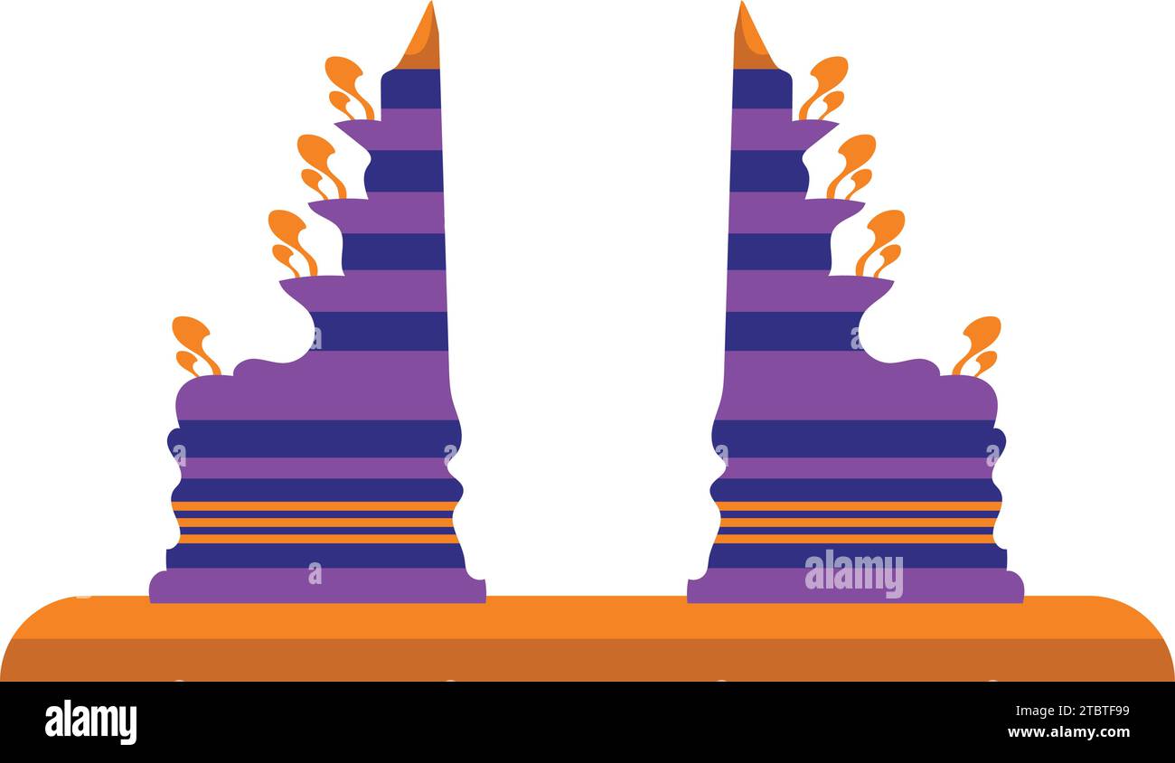 pura luhur lempuyang indonesia temple illustration vector isolated ...