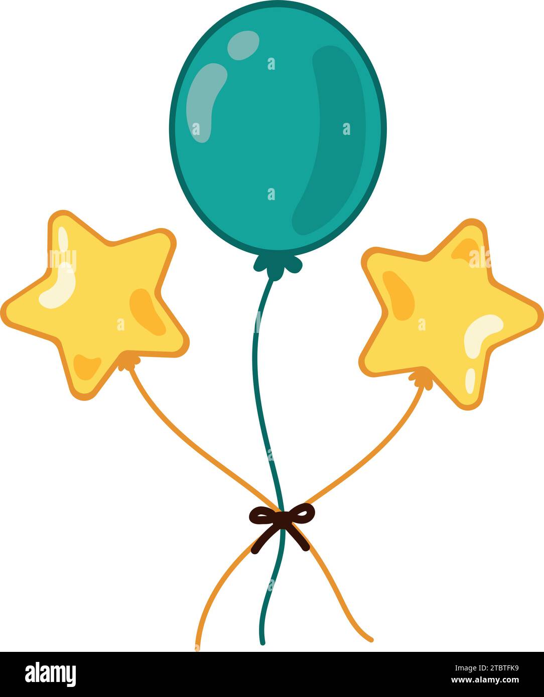 colorful stars balloons vector isolated Stock Vector Image & Art - Alamy