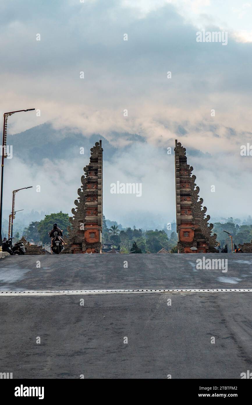 The Besakih Temple on the Agung volcano, the holiest and most important ...