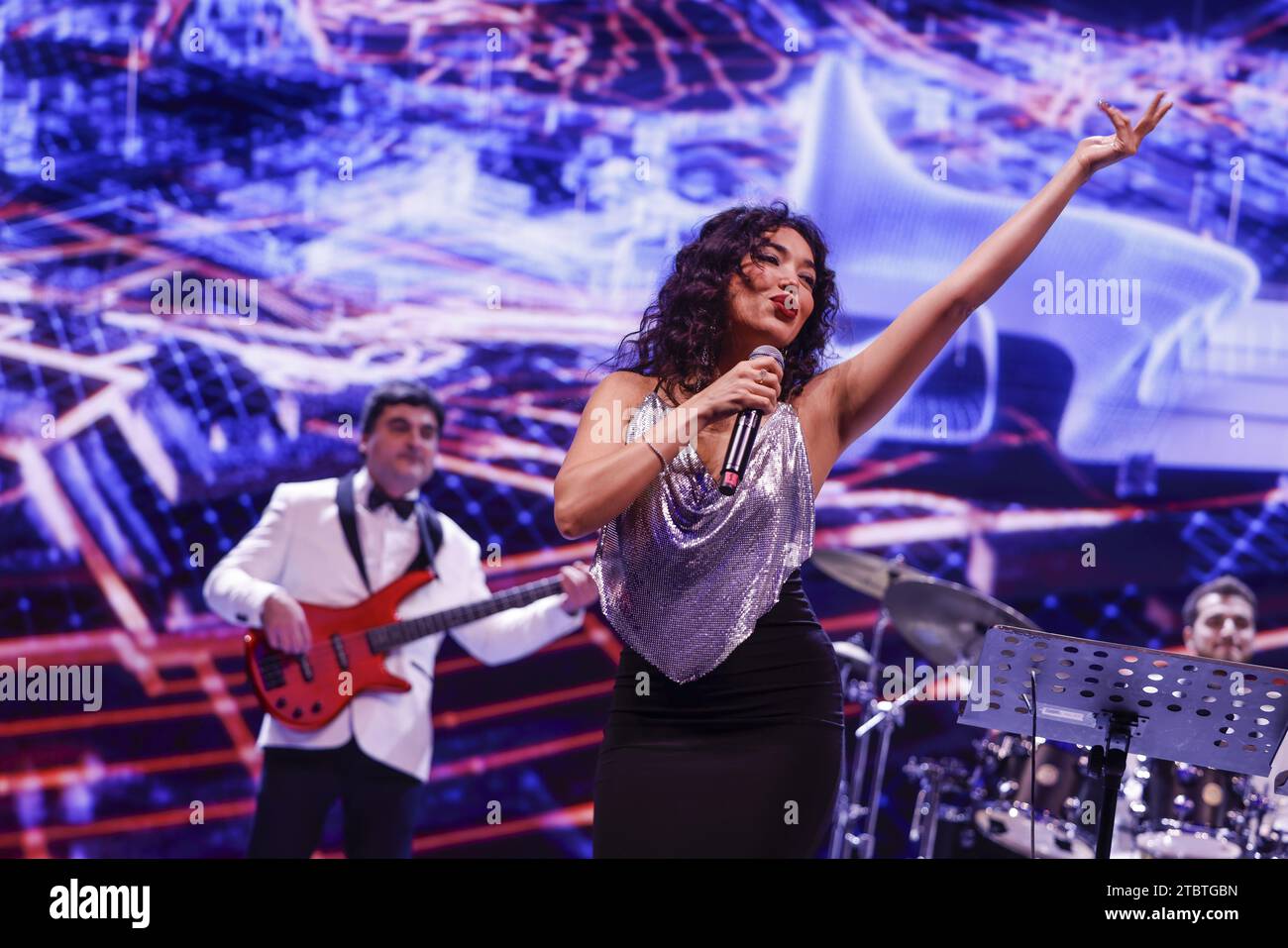 Singer during the 2023 FIA Prize Giving Ceremony in Baky on December 8 ...