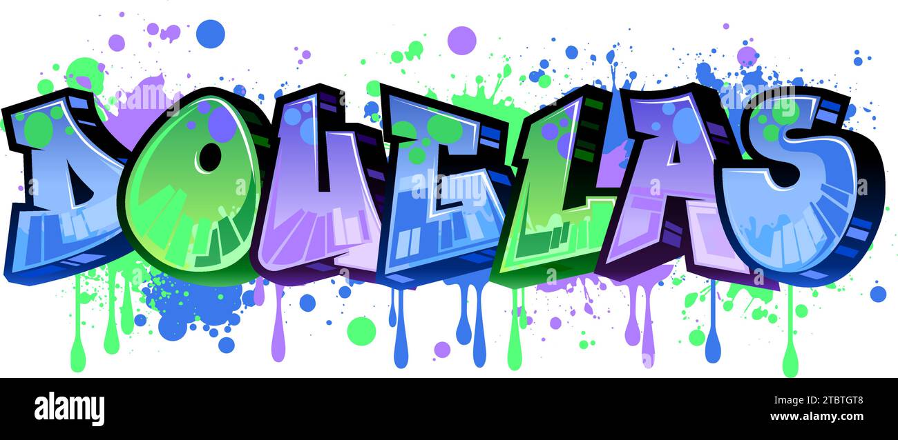 Douglas graffiti Stock Vector Images - Alamy