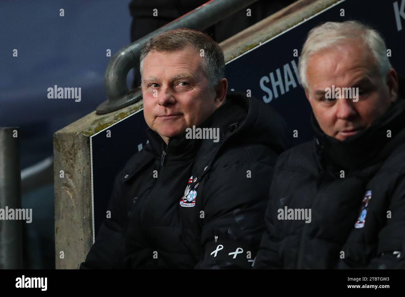 Mark Robins manager of Coventry City during the Sky Bet Championship ...