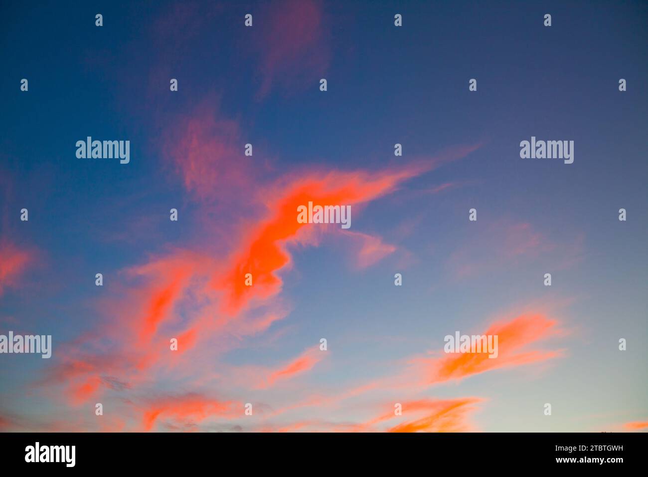 Serene Sunset Sky with Vibrant Pink and Orange Clouds in Fort Wayne ...