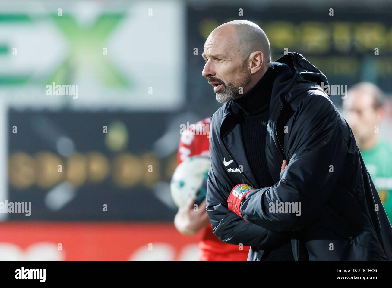 Kortrijk, Belgium. 08th Dec, 2023. Westerlo's interim head coach Bart Goor pictured during a ...