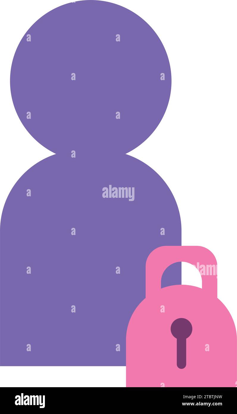 data security illustration of users vector isolated Stock Vector Image ...
