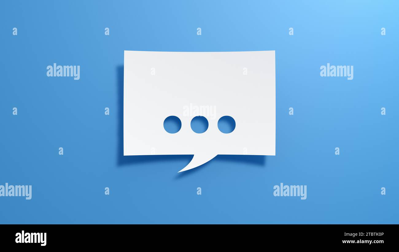 3d chat bubble dots hi-res stock photography and images - Alamy