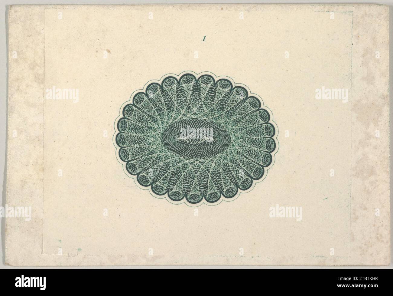 Banknote motif: oval lathe work ornament resembling a lace ruff 2002 by ...