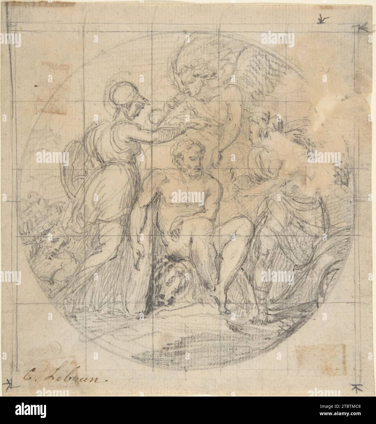 The Choice of Hercules 1999 by Anonymous, French, 17th century Stock ...