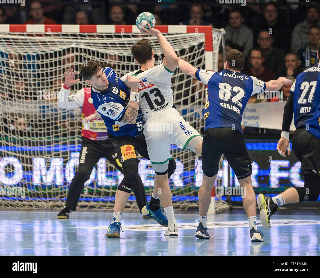 Eisenach, Deutschland. 08th Dec, 2023. Justin Kurch (Kreis, THSV ...