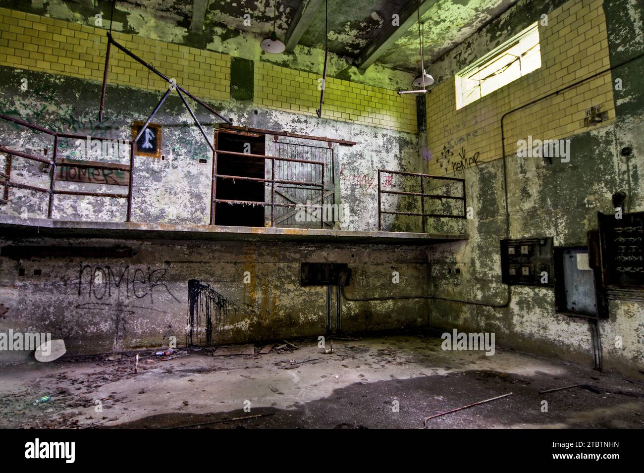 Abandoned Industrial Decay with Graffiti Art in Lima, Ohio Stock Photo ...