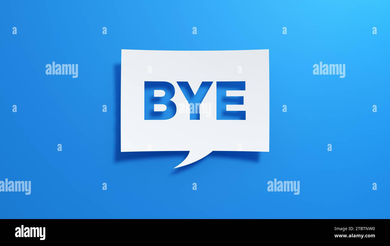 Bye symbol hi-res stock photography and images - Alamy
