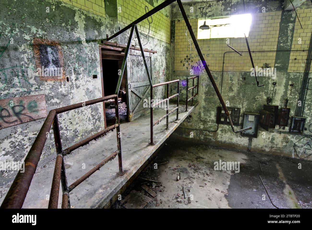 Decaying Beauty of Abandoned Lima Hospital Storage Interior Stock Photo ...